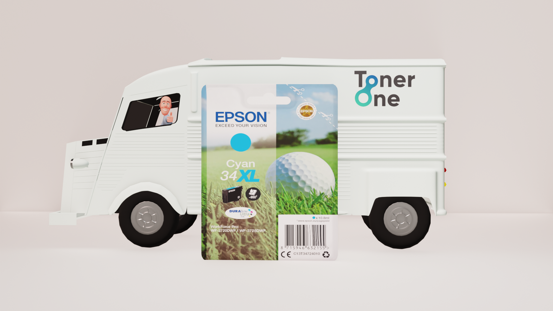 Epson 34XL High Capacity Cyan Ink Cartridge - C13T34724010